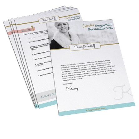 Extended Songwriter Personality Test – Krissy Nordhoff